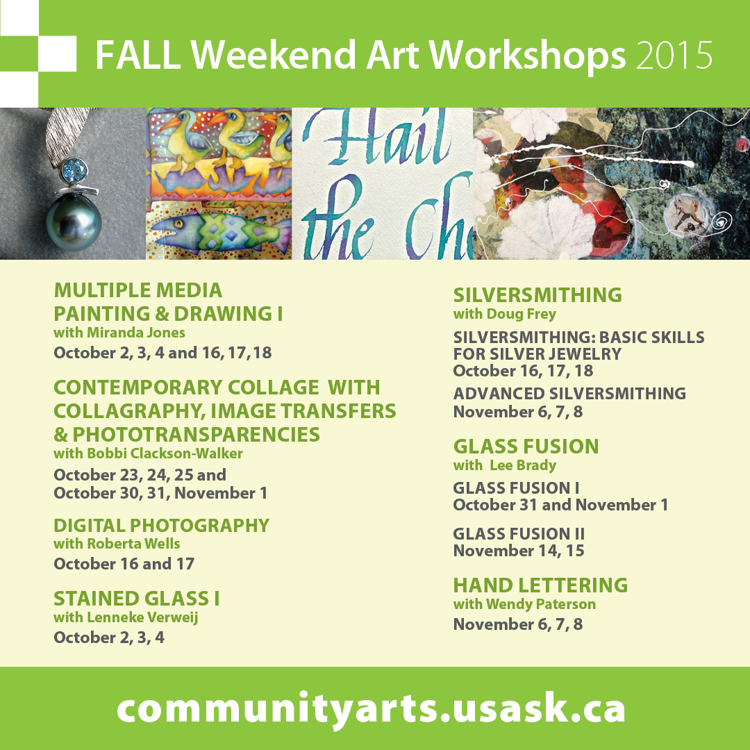 Fall weekend art workshops open at U of S - College of Arts and Science ...